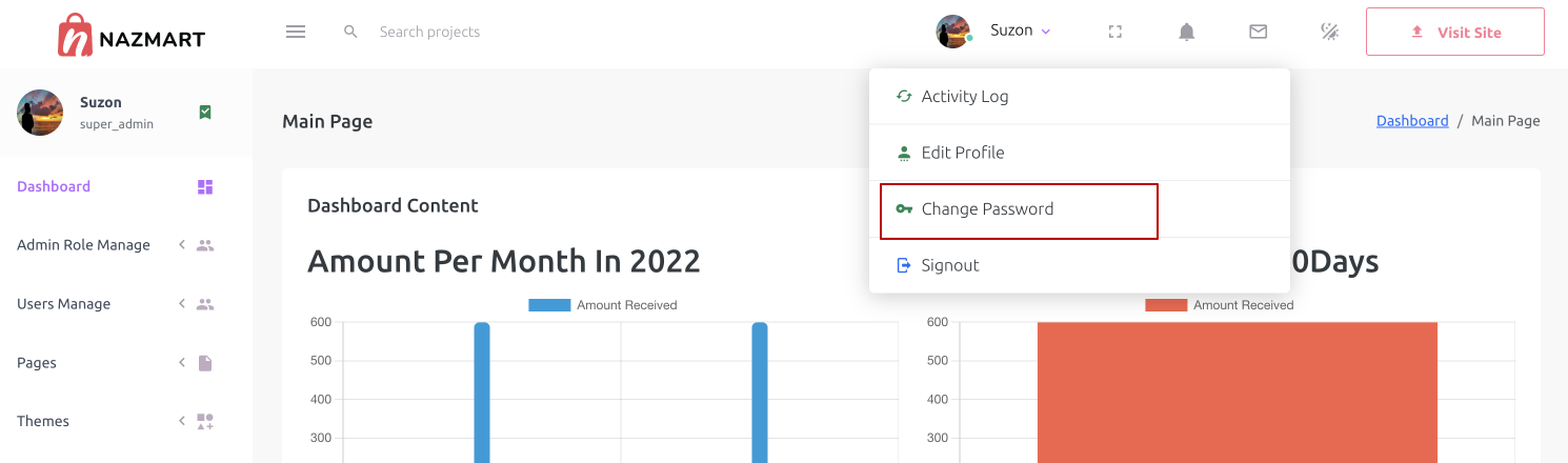 Password Change – Documentation – Xgenious