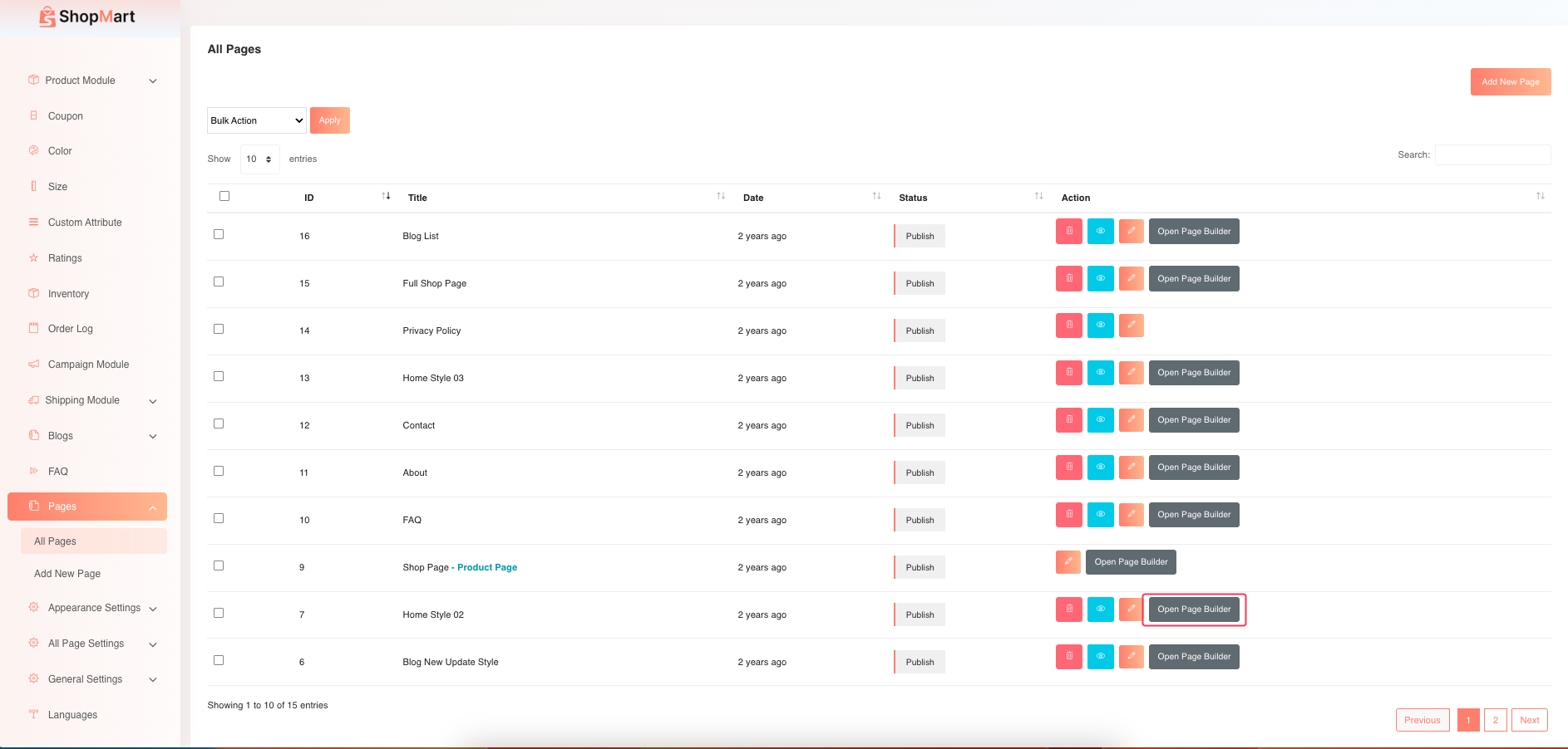 how to change home page contents - Xgenious