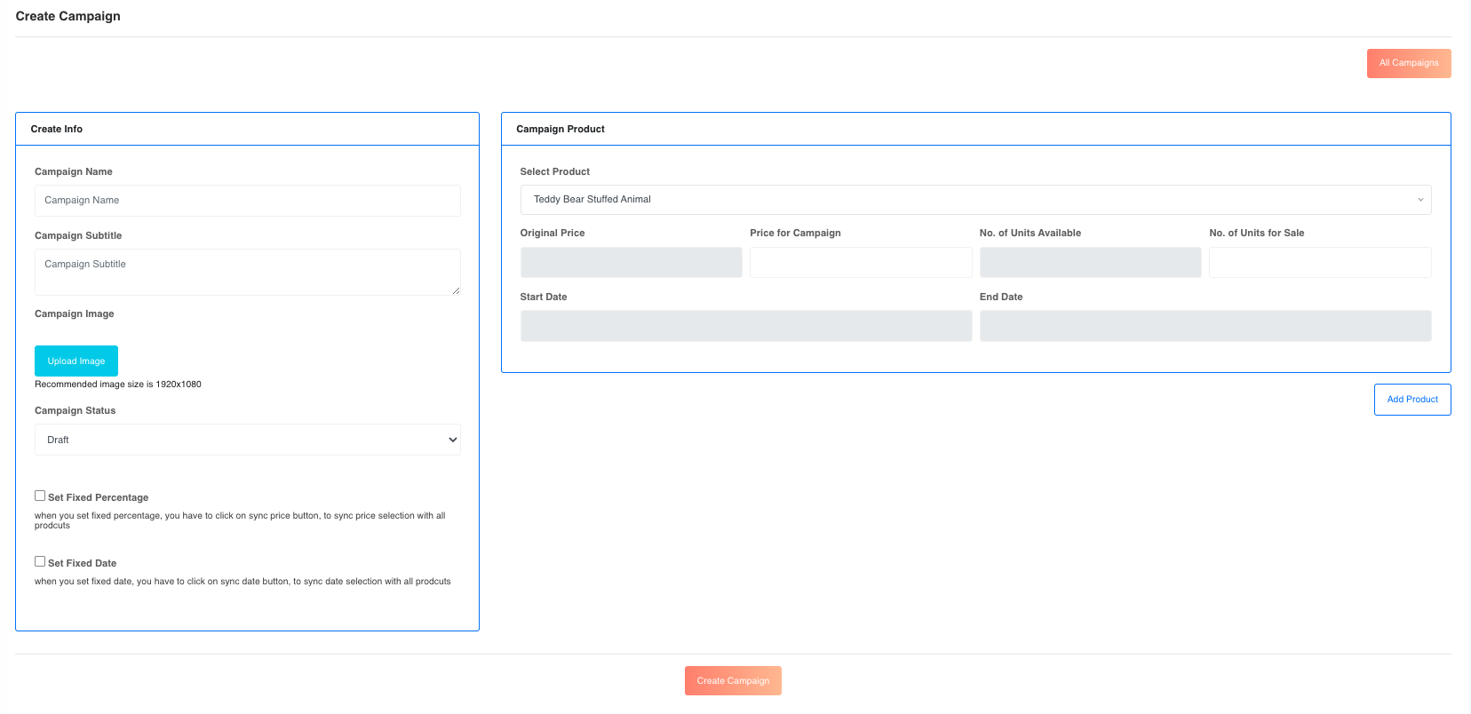 how to create a new campaign - Xgenious