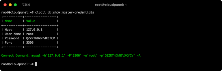 How to Find MySQL Root Username and Password in CloudPanel – Nazmart Guide